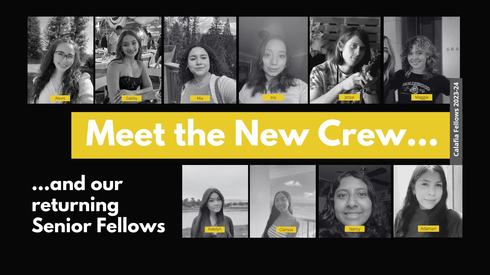 Here. They. Come. Calafia’s 23-24 Fellows! – Youth Leadership Institute